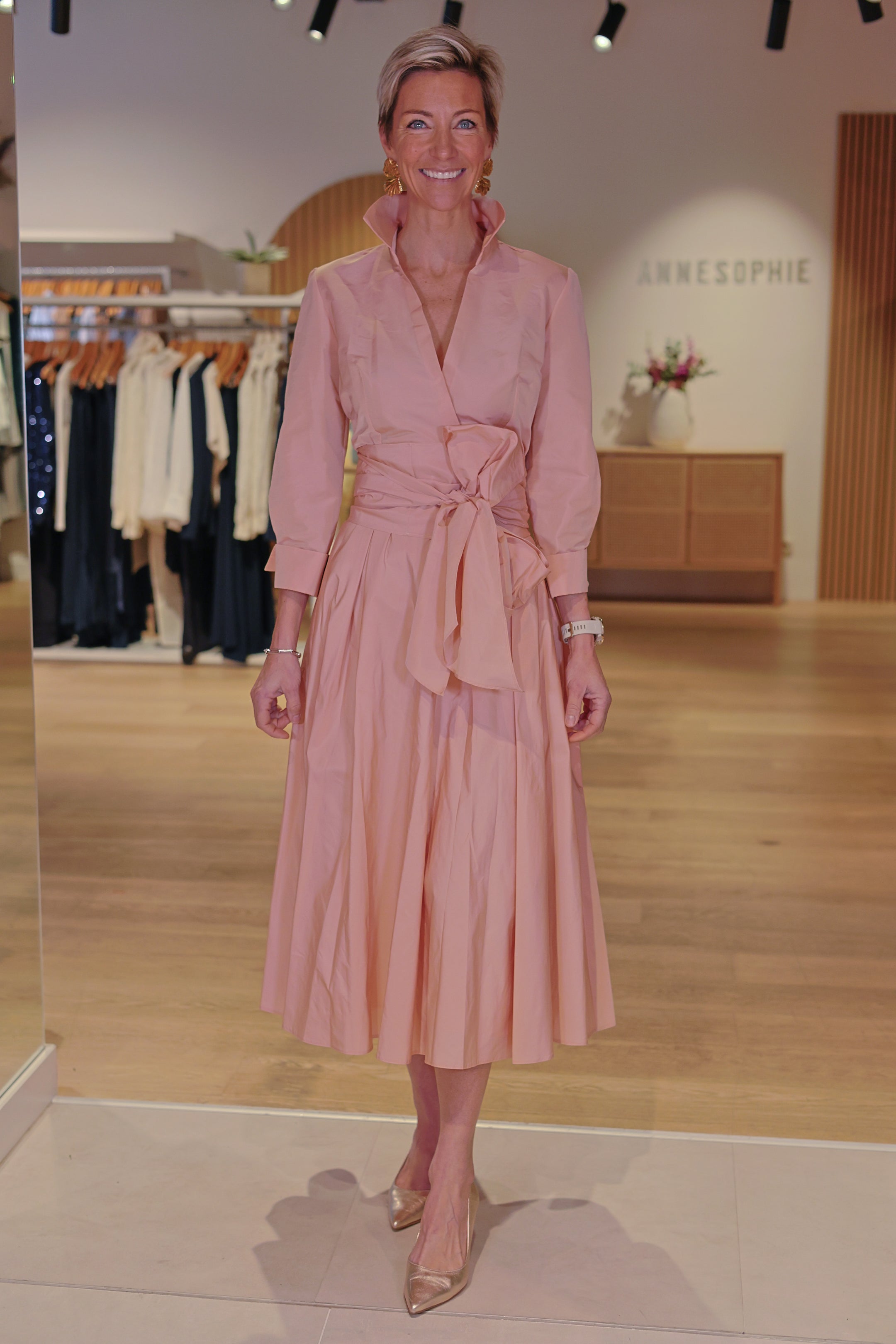 Robe Laure - Rose – ANNESOPHIE